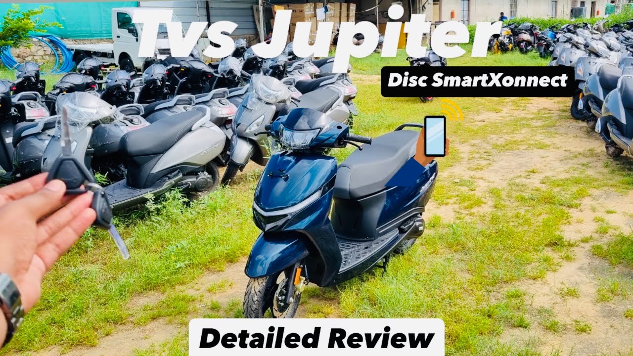 88,950* New 2024 Tvs Jupiter 🛵 SmartXonnect Disc Review - YouTube