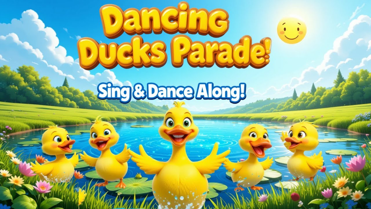 🐥 Dancing Ducks Parade! | Fun Duck Song for Kids | Sing & Dance Along 🎶 ...
