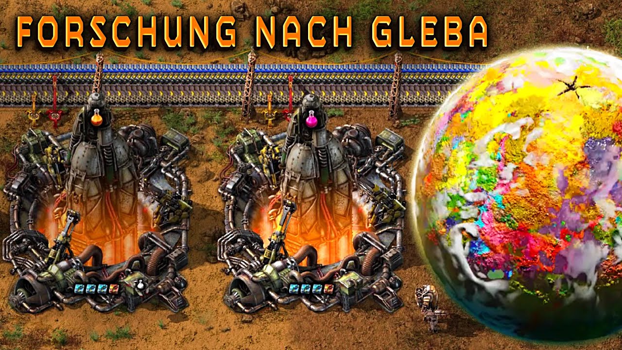 Forschung exportieren nach Gleba im Factorio Space Age DLC - YouTube