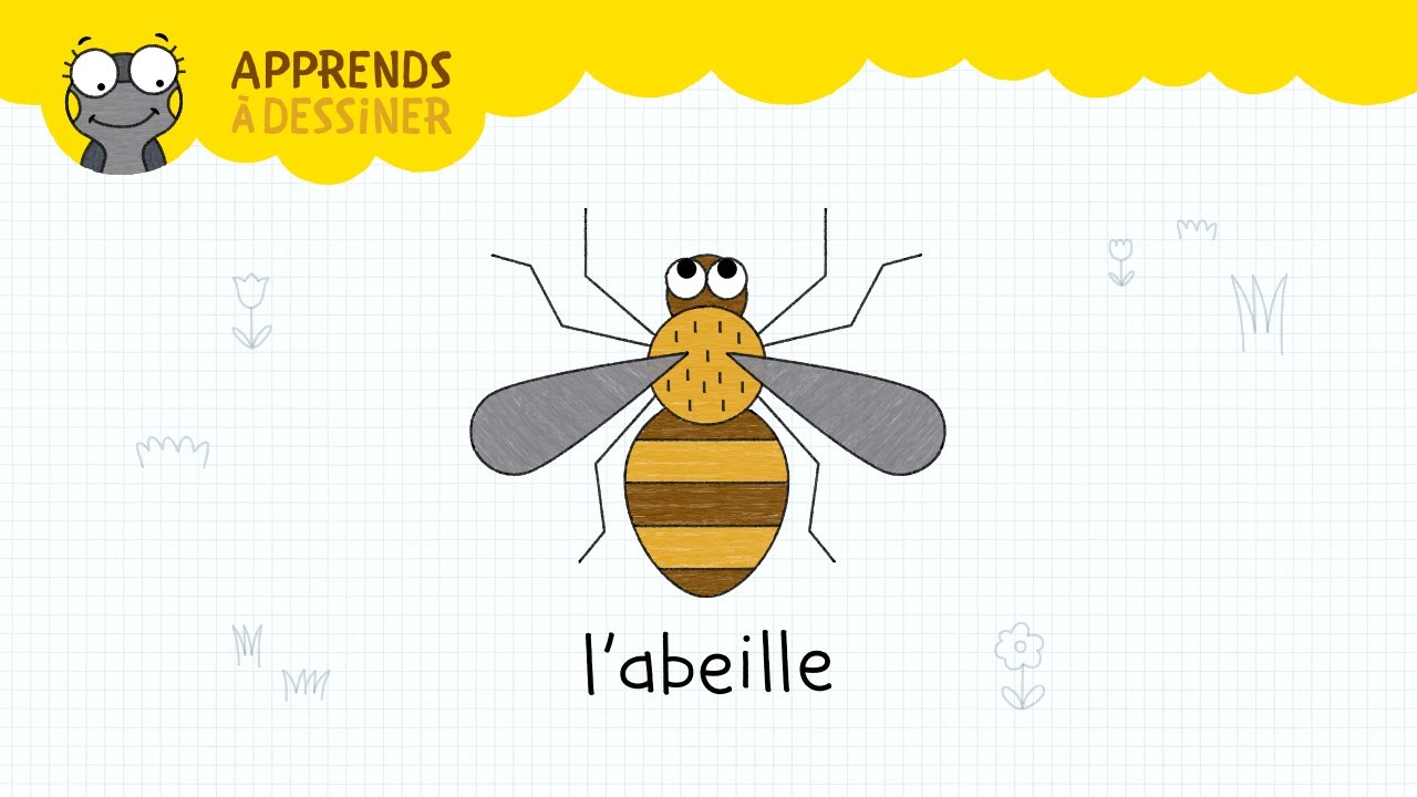 Apprends à dessiner avec Sam #20 - L'abeille - YouTube