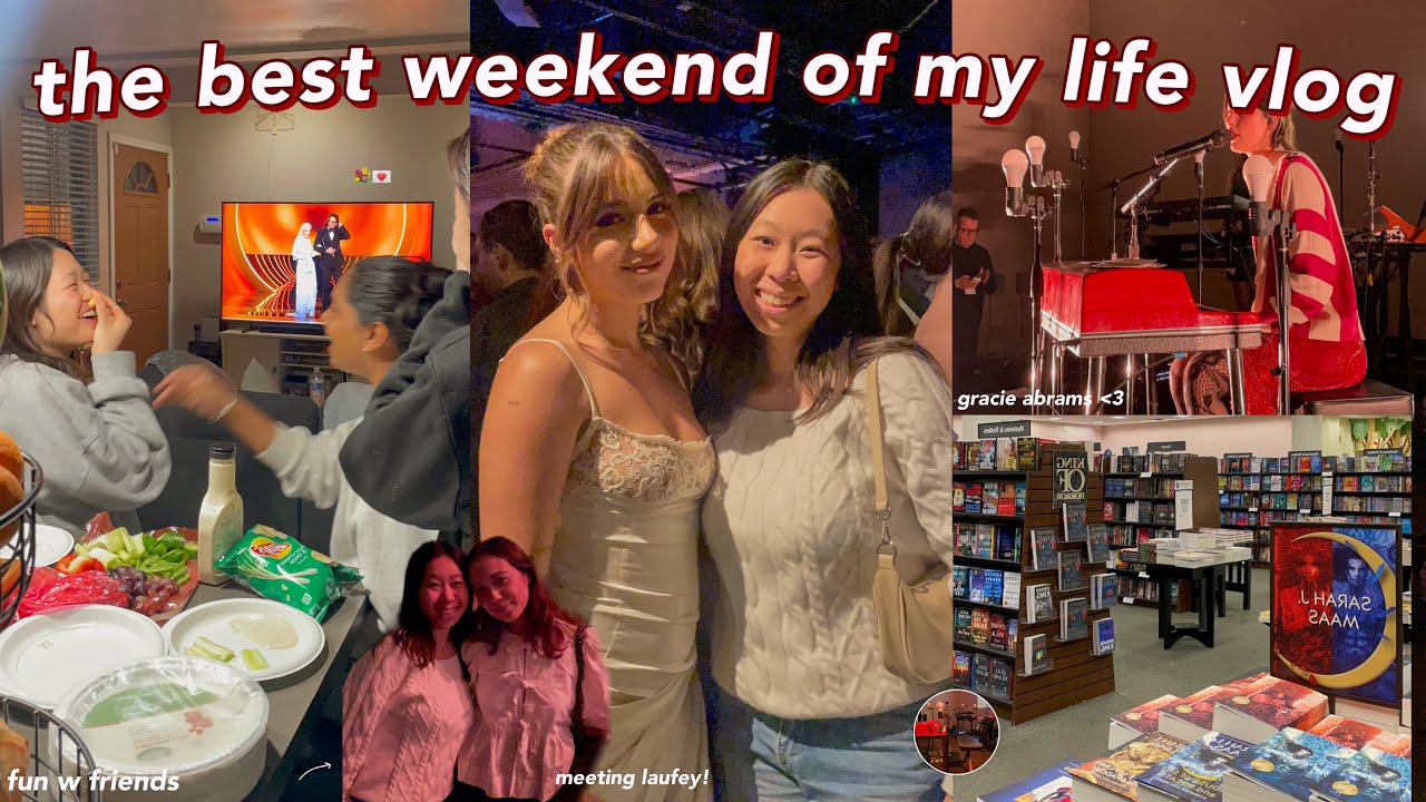 the BEST weekend of my life. meeting laufey, kenzie, gracie abrams: exciting & fun vlog of the ...