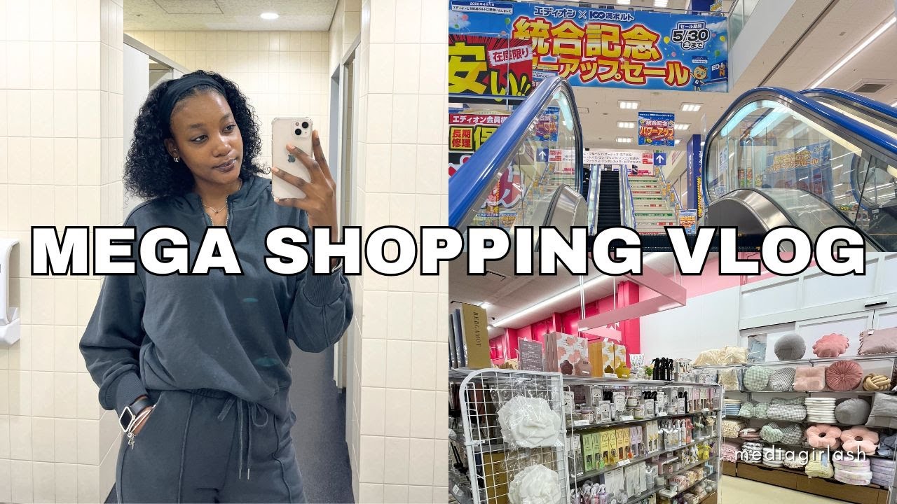 Living in Japan | Mega shopping Vlog - YouTube