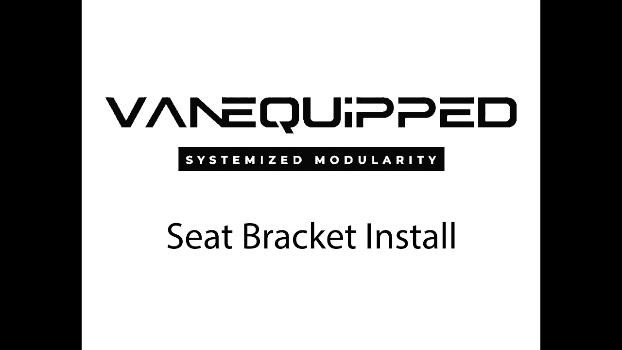 VanEquipped Seat Bracket Install - YouTube
