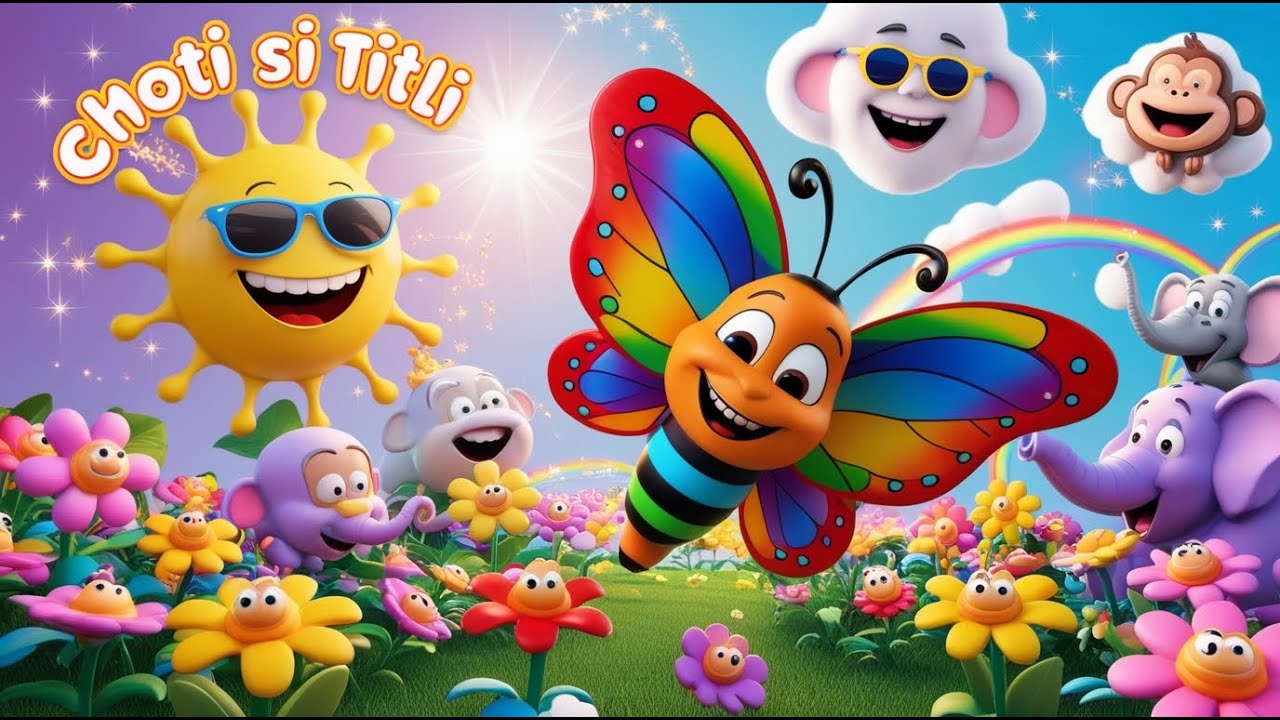 Chhoti Si Titli - Fun and Colorful Butterfly Song for Kids | Baby ...