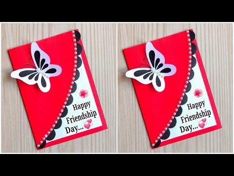 Friendship day card ideas / Friendship day card making very easy / How ...