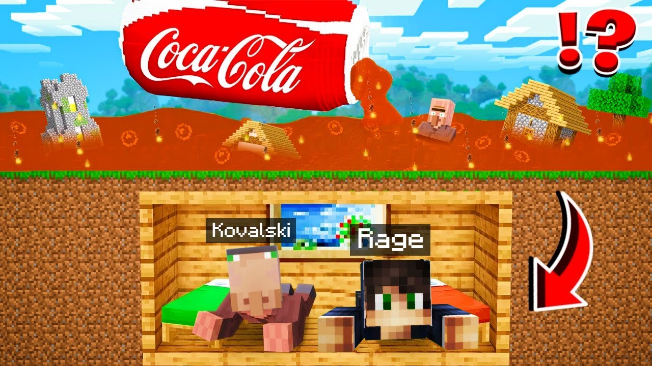 VELIKA KOKAKOLA POPLAVA PROTIV VILLAGERA U MINECRAFTU - YouTube