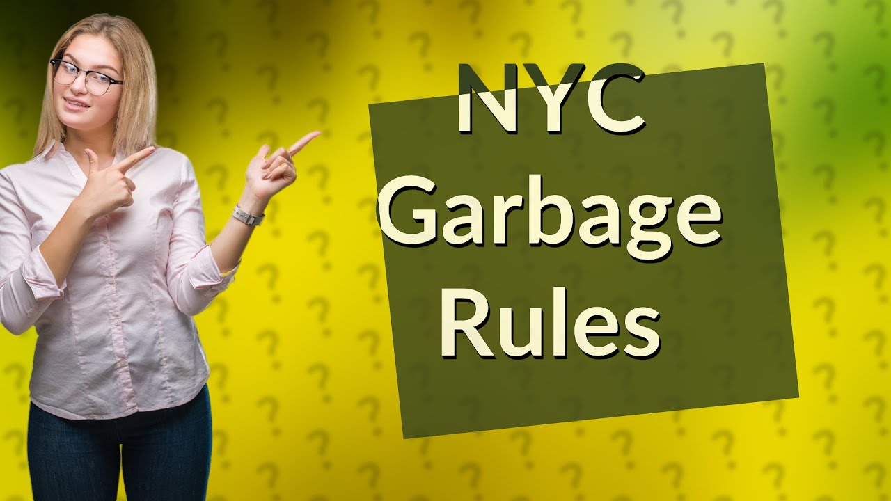 What are the garbage rules in NYC? - YouTube