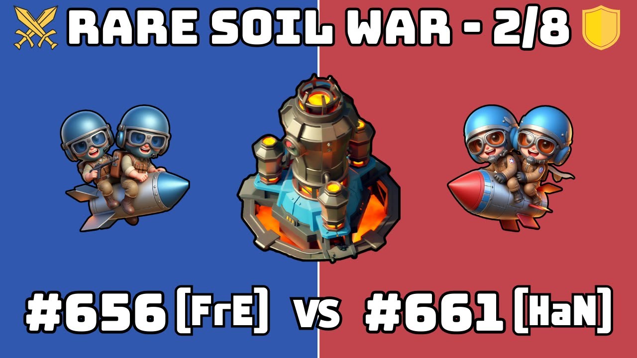 Rare Soil War 2/8 – #656 [FrE] vs #661 [HaN] | Last War S2 (Feb 8, 2025 ...