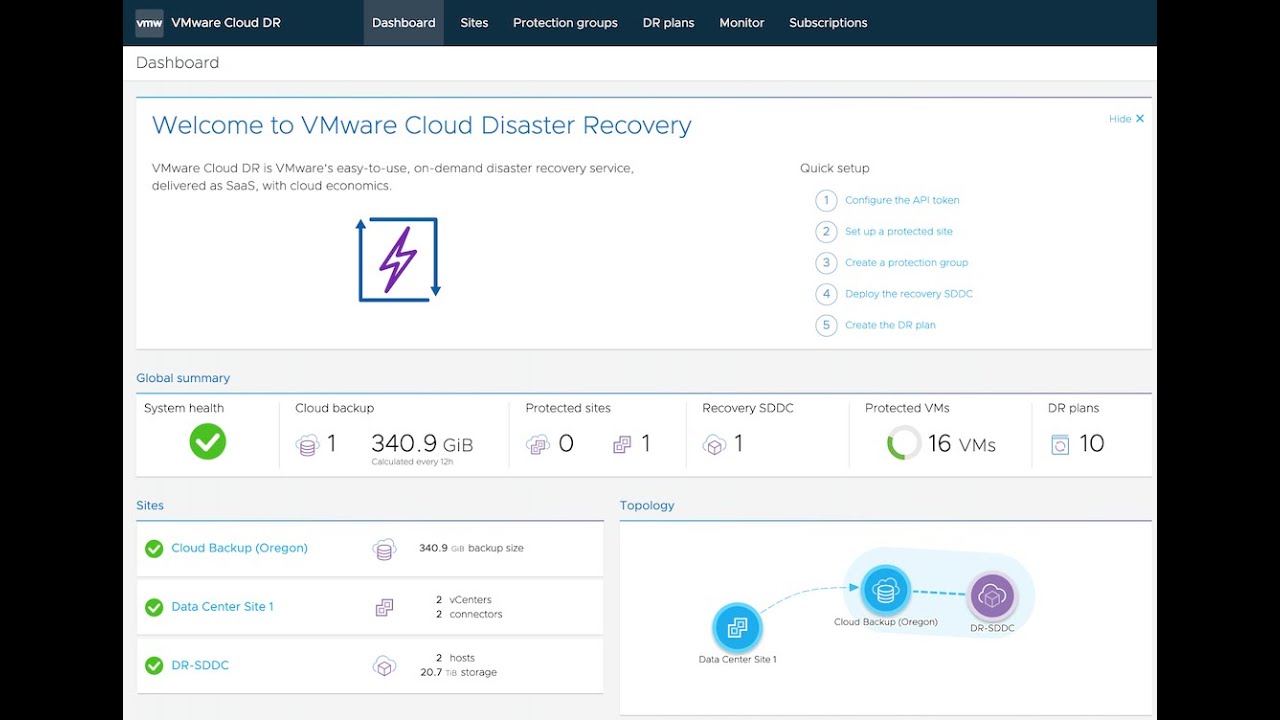 DEMO - VMware Cloud Disaster Recovery Health - YouTube