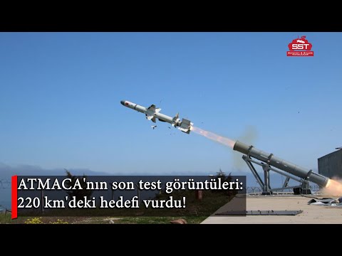 ATMACA son test atışında 220 km'deki hedefi vurdu!