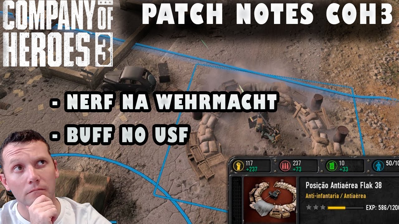 PATCH NOTES COMPANY OF HEROES 3: #coh3 #coh3ptbr - YouTube
