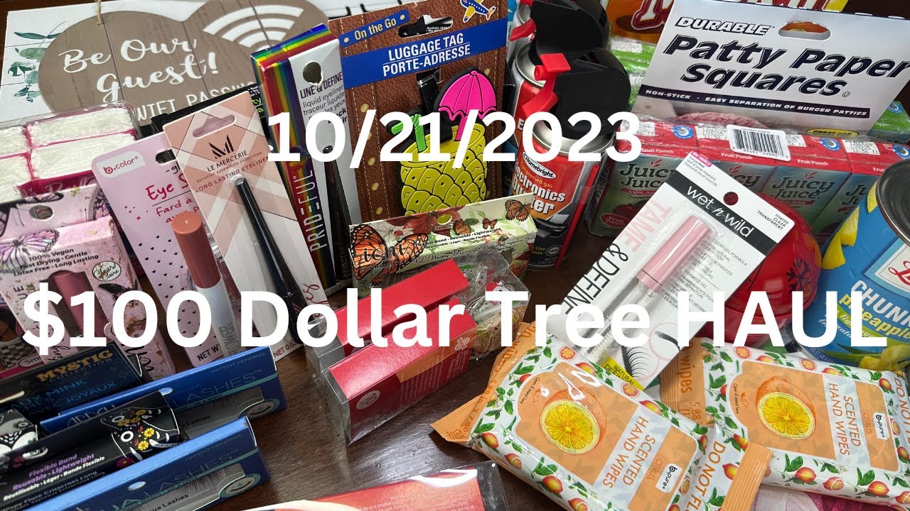 $100 DOLLAR TREE HAUL-10/21/2023 & LET'S TEST OUT NEW PRODUCTS! - YouTube