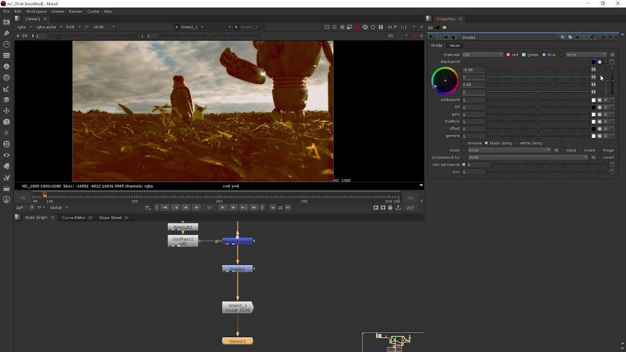 【NUKE 教學】Adobe AE無痛轉換NUKE-單元7-9：加入特效 - YouTube
