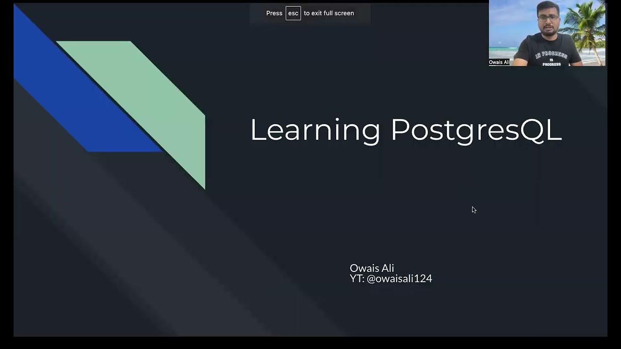 Learn Postgres in Urdu | Introduction to Postgres - YouTube