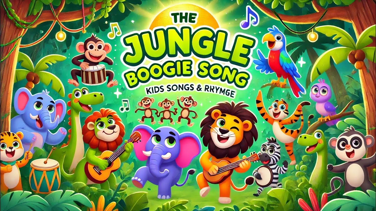 The Jungle Boogie Song | Fun Animal Adventure | Kids Songs & Rhymes ...
