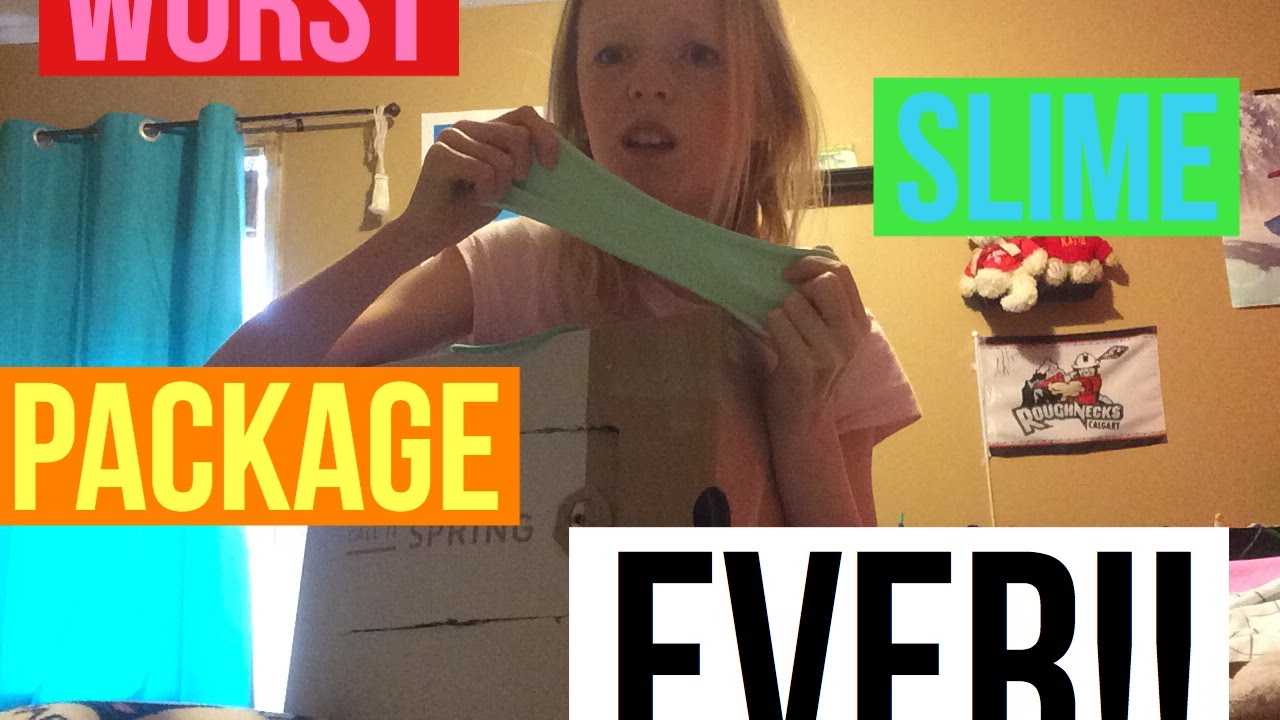 WORST SLIME PACKAGE! (Sproof!!!) - YouTube