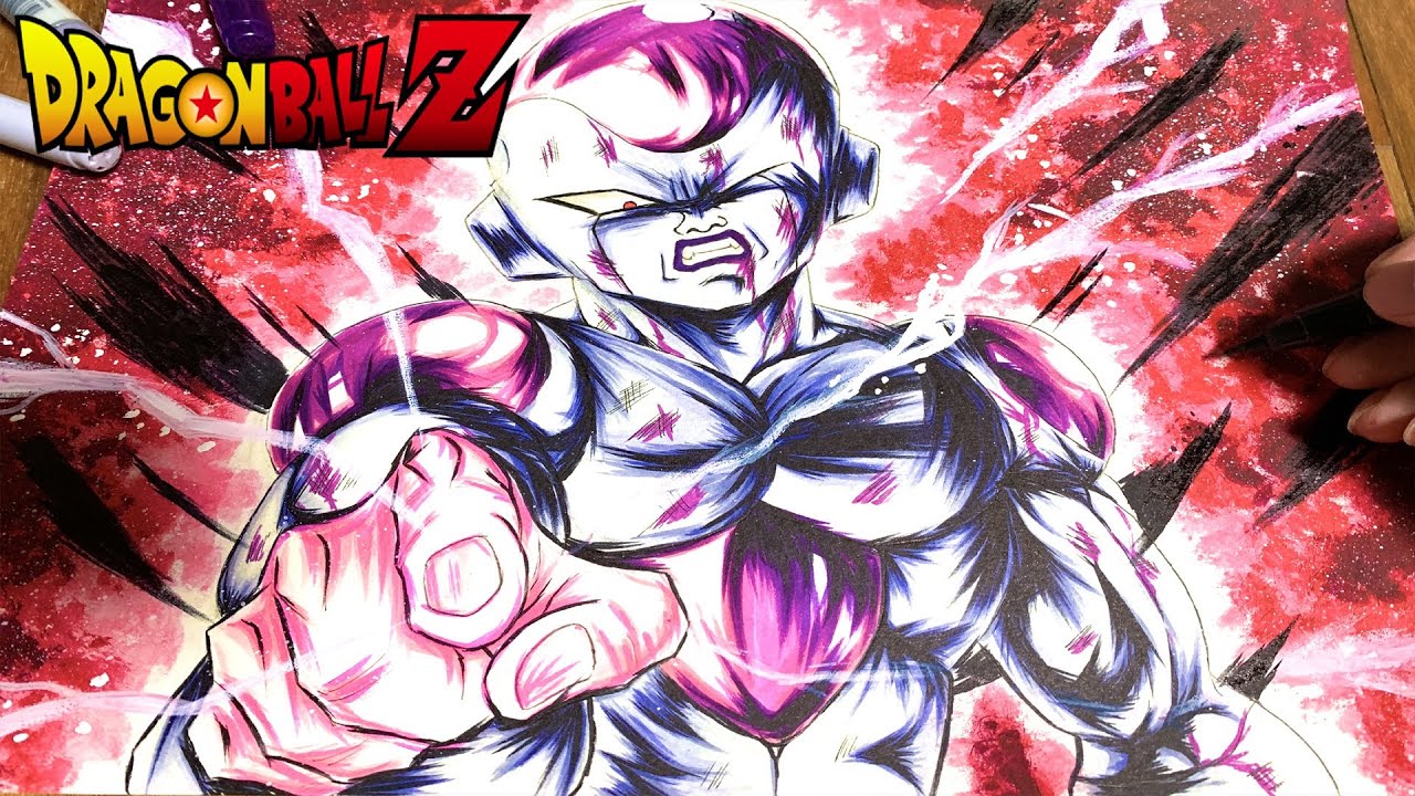 Drawing Frieza's Death Beem | フリーザ - YouTube