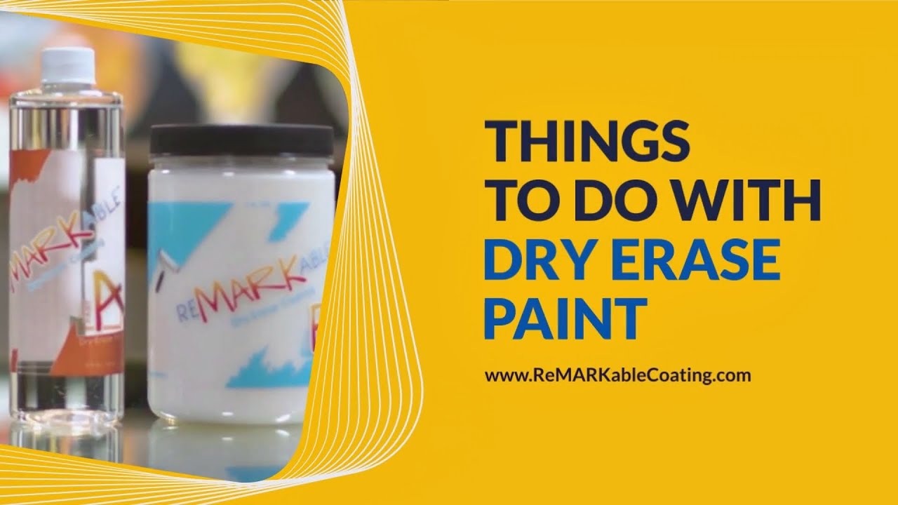 THINGS TO DO WITH DRY ERASE PAINT - YouTube
