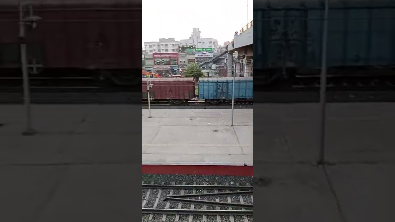 wag 9 With Freight Train 🔥💚 Crossing Maninagar railway station - YouTube