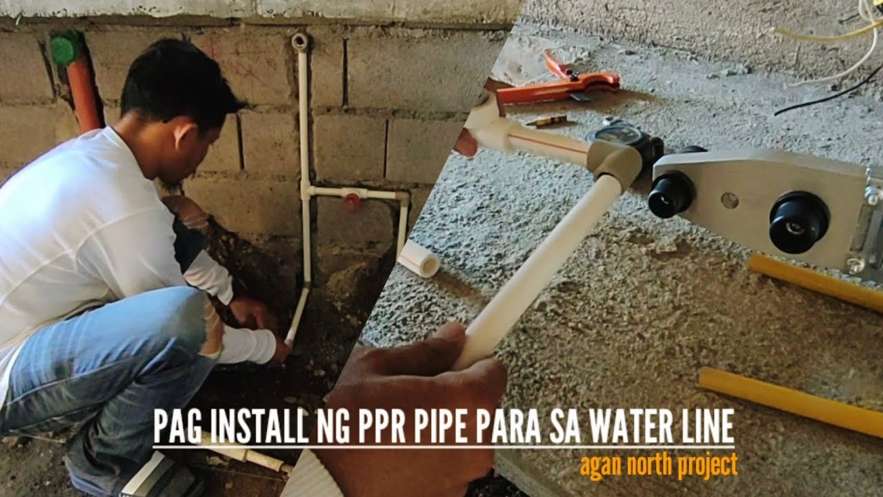 Pag Install Ng PPR PIPE Para Sa Waterline - YouTube