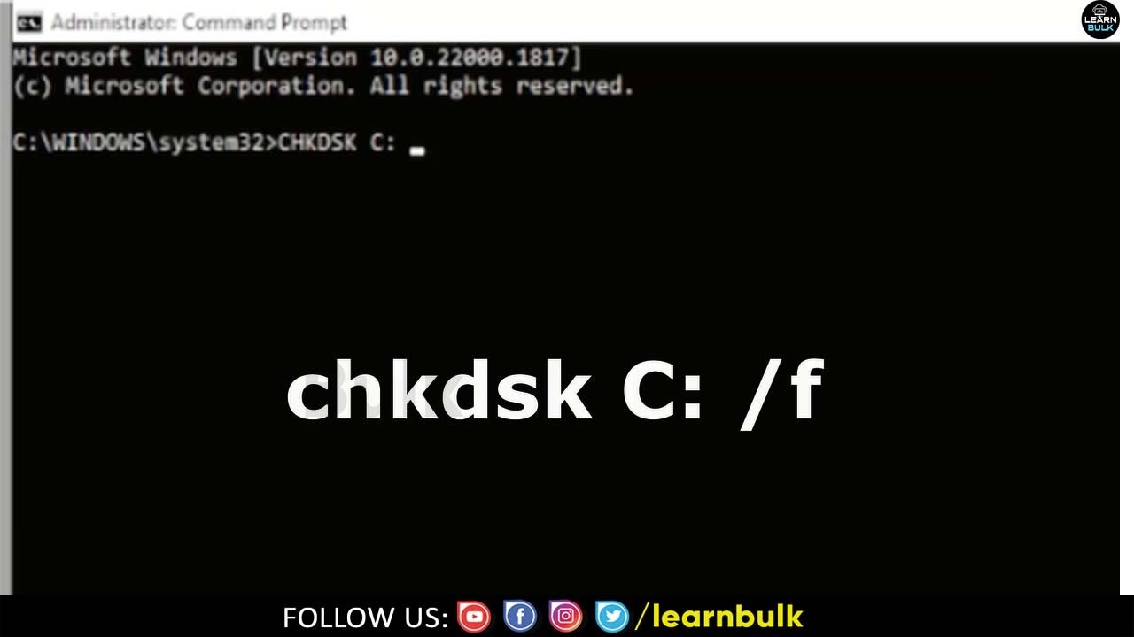 How To Check Disk In Windows 10 Using Cmd Command Kaise Check Karen How To Check Disk In Windows 10 Using Cmd Command Kaise Check Karen