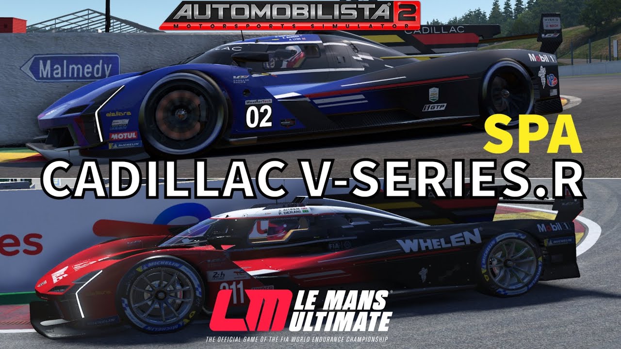 Automobilista 2 vs Le Mans Ultimate Cadillac V-Series.R LMDh COMPARISON ...