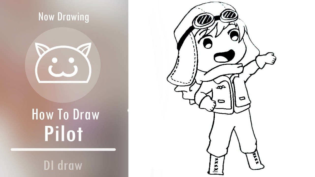How to Draw Pilot - YouTube