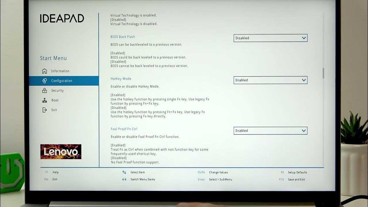 LENOVO IdeaPad Slim 5 – How to Enable or Disable HotKey Mode - YouTube
