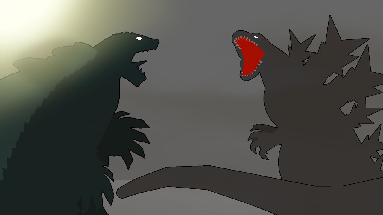 godzilla -1 VS gamera (rebirth)|sticknodes pro battle| - YouTube