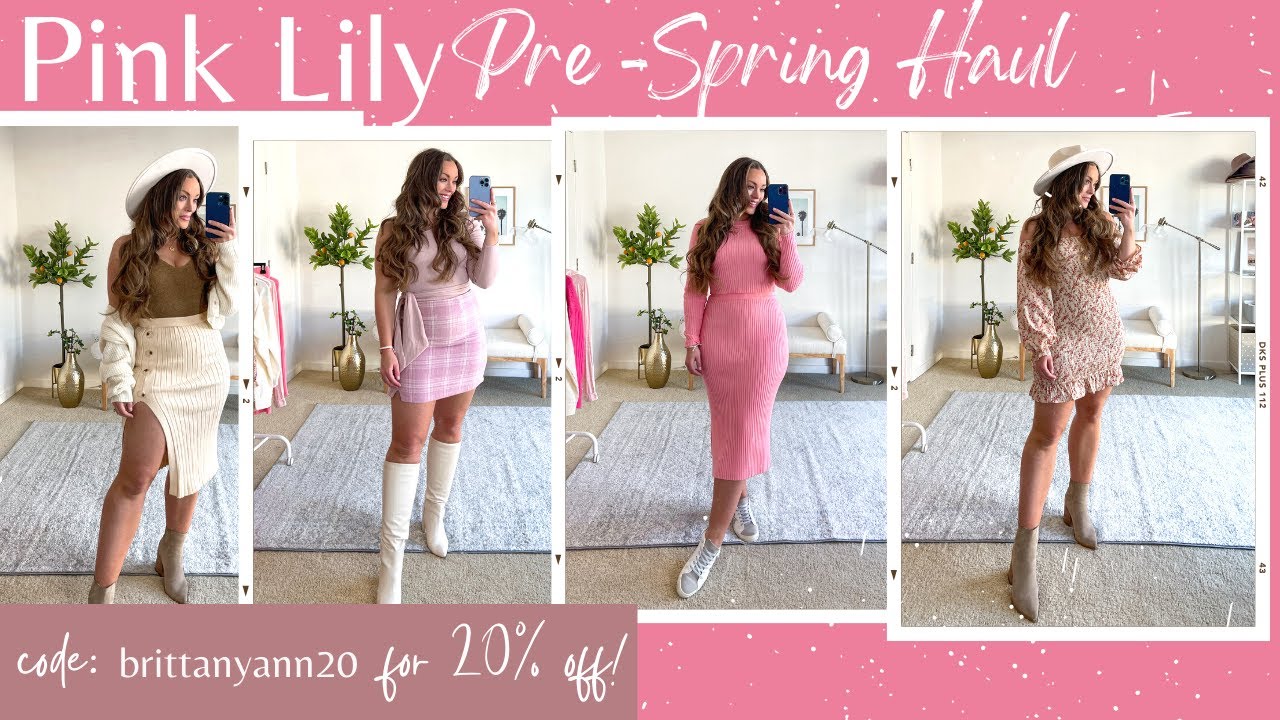Pink Lily Haul / Spring 2022 Pre Spring Clothes & Accessories - YouTube