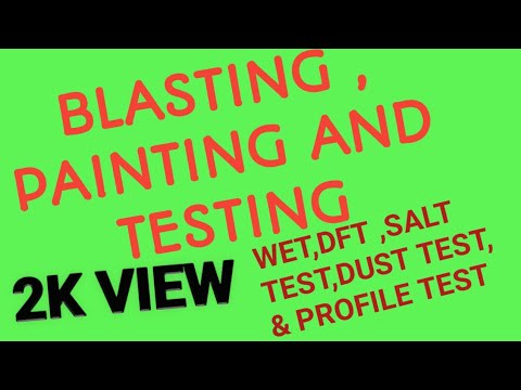 Blasting , painting & TESTING || DFT ,salt test,PRESSS O FILM - YouTube