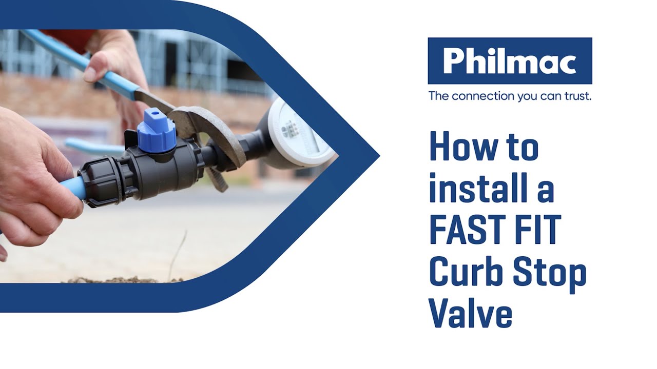 How to install the Philmac FAST FIT Curb Stop Valve - YouTube