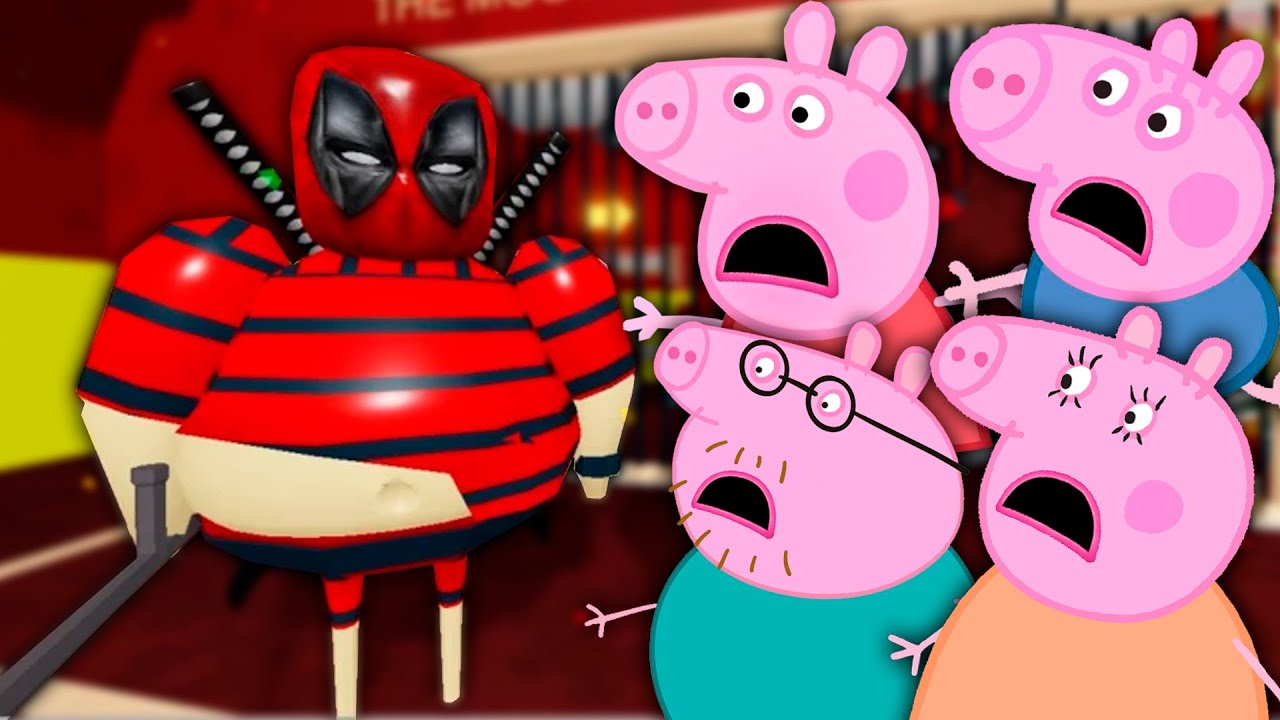 PEPPA PIG ESCAPE DEADPOOL VS WOLVERINE BARRY'S PRISON RUN IN ROBLOX ...