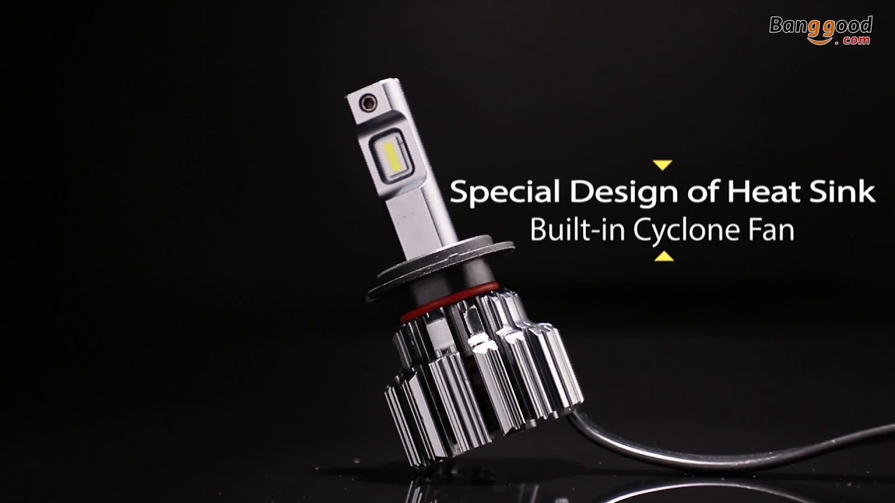 Pair NovSight A397 F03 LED Car Headlights Bulb Lamp - YouTube