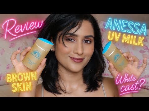 ANESSA Sunscreen Review | Perfect UV Milk on Brown Skin - White Cast?