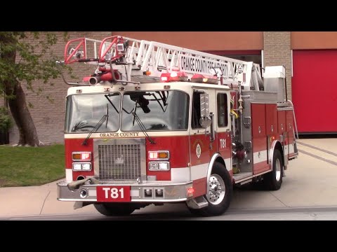 OCFA Truck 81 (Reserve) Responding - YouTube