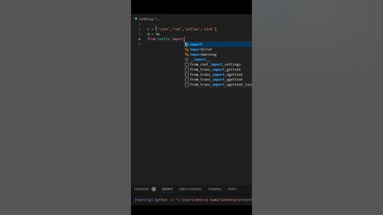 Amazing 😍 🤩 Sprial ️🎆graphic design with python turtle 🐢 #shorts #short ...