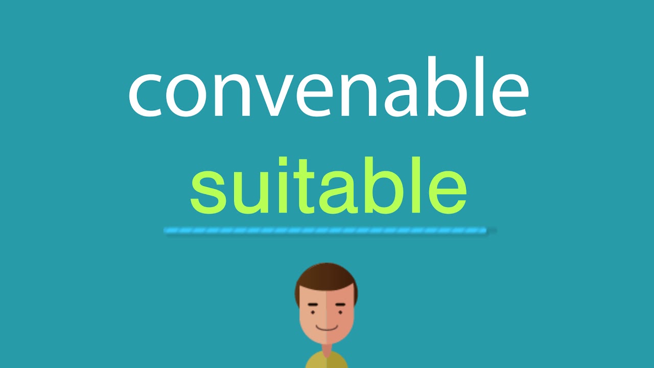 Comment dire convenable en anglais - YouTube