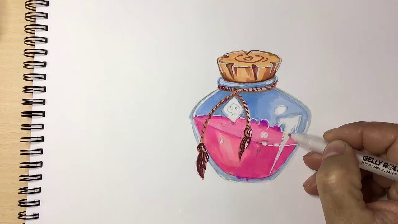 How To Draw Potion Game Asset - YouTube