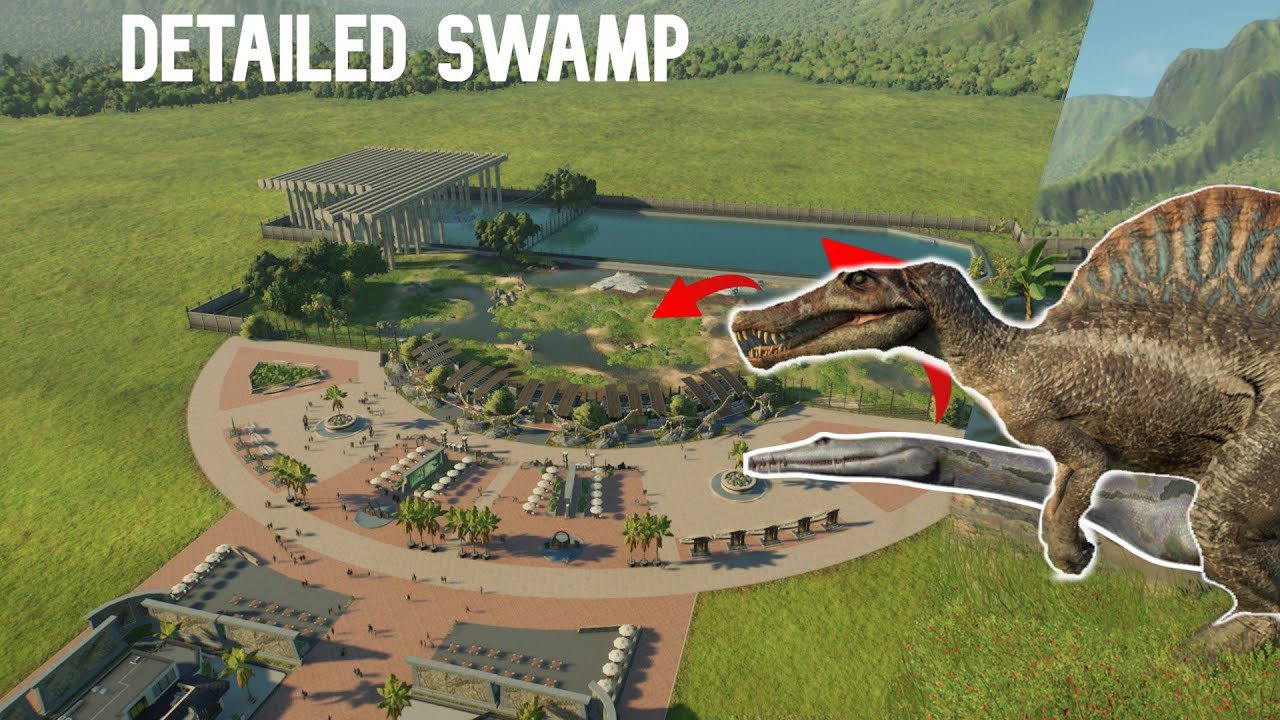 SPINOSAURUS SWAMP | Jurassic World Evolution 2 speedbuild ...