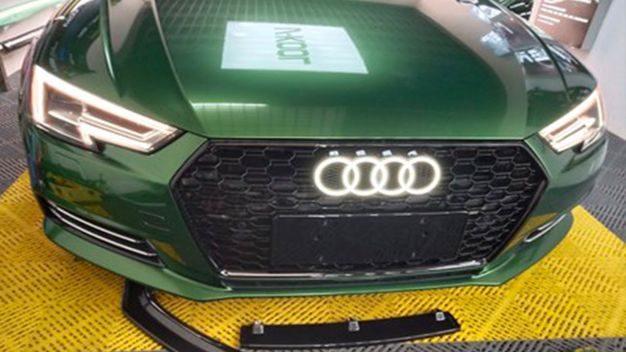 Dynamic Audi Emblem | Light up Audi Emblem 2020 - YouTube