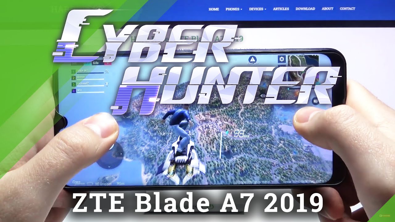 Gaming Quality Test on ZTE Blade A7 2019 - Cyber Hunter Gameplay