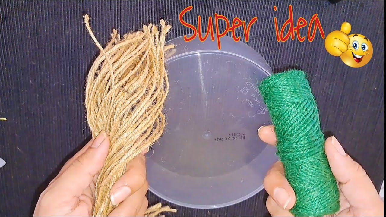 Jow to make Jute rope basket | Jute storage box with lid | Diy jute ...