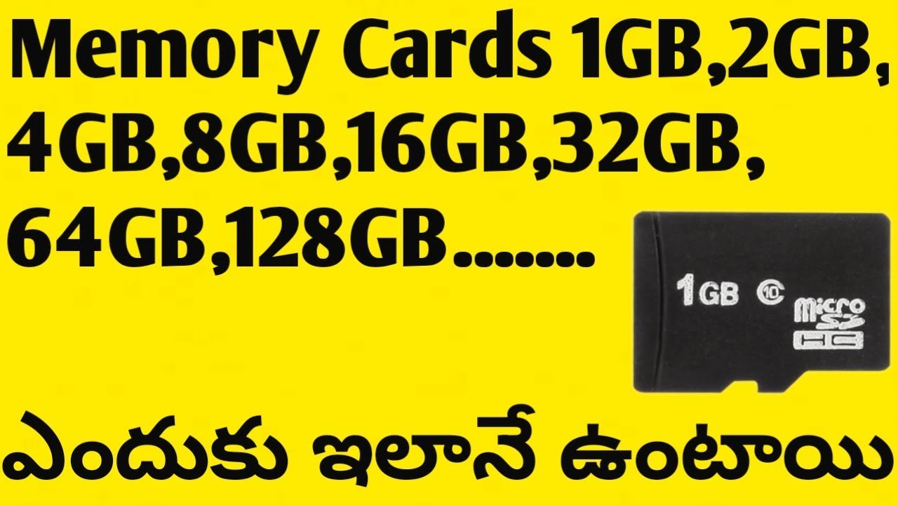 Why Memory Cards Storage Is In 1GB,2GB,3GB,4GB,8GB,16GB,32GB,64GB and ...