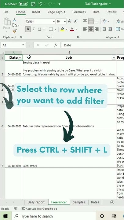 How to add filter in Excel? - YouTube