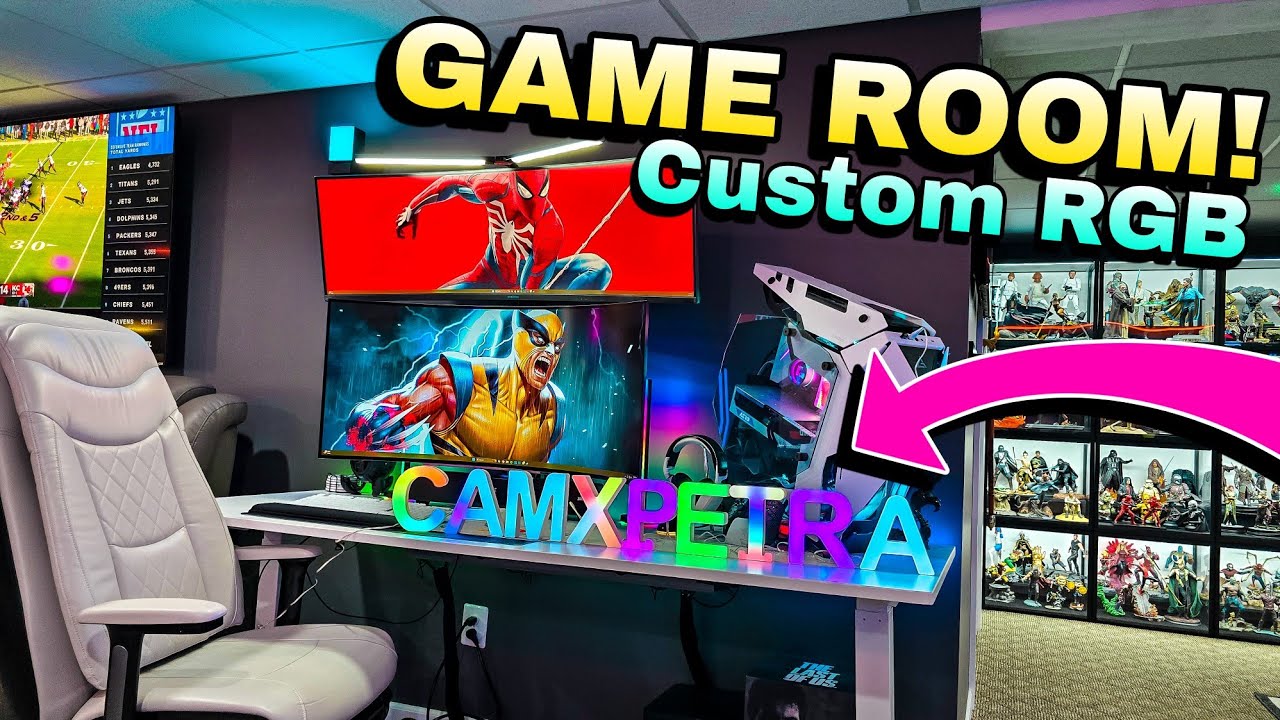 Adding Custom RGB Letters To My GAME ROOM 💡💥- MeRGBW RGB LED Letter ...