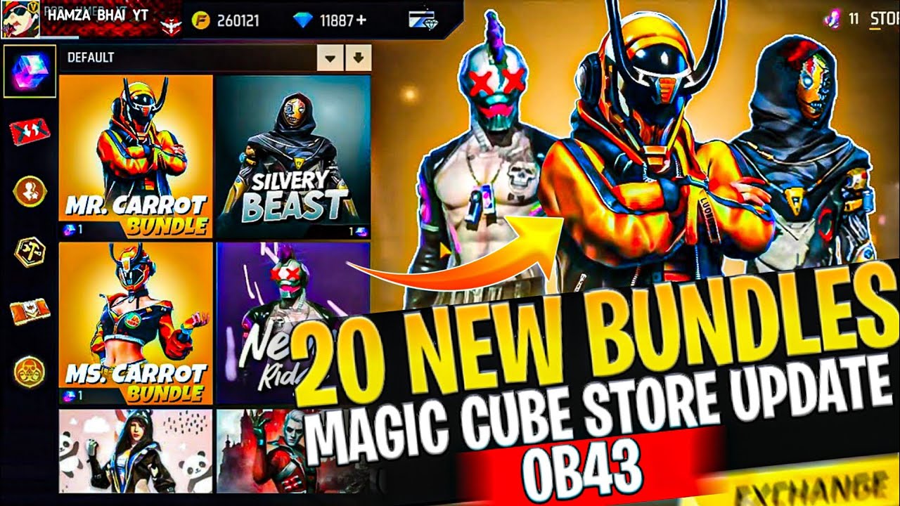 20 New Bundles In Magic Cube Store Ob43 🔥 | Free Fire Magic Cube Store ...