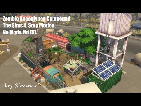 Zombie Apocalypse Compound The Sims 4. Stop Motion. No Cc. No Mods ...