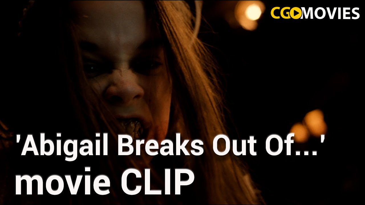 Abigail (2024) movie Clip 'Abigail Breaks Out Of Her Elevator Cage ...