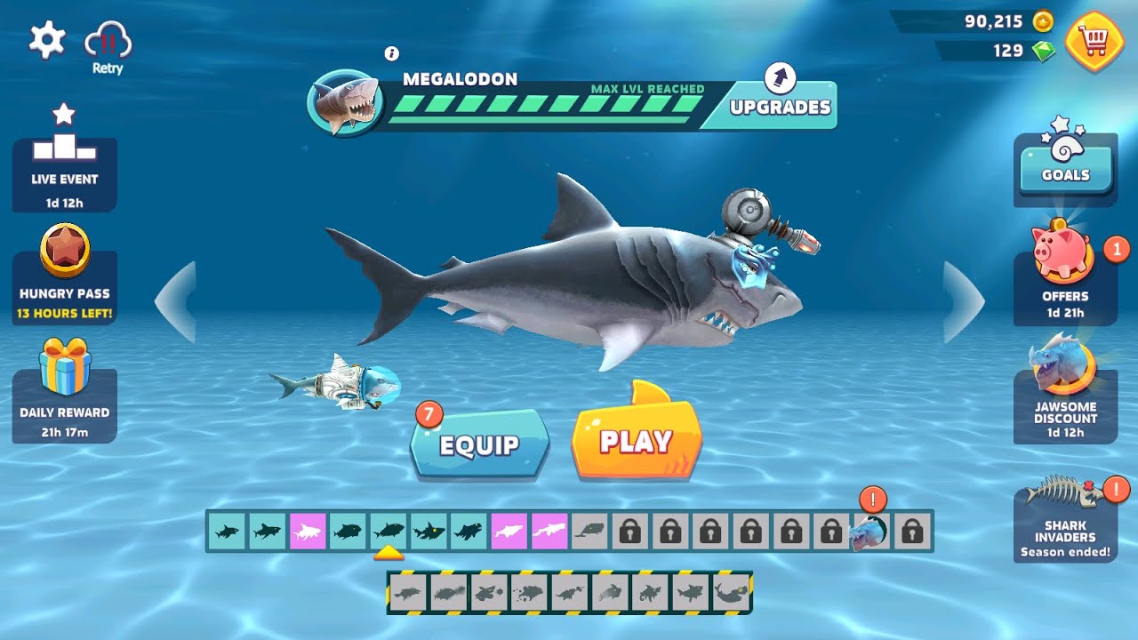 Hungry Shark Evolution | Megalodon Shark | Beautiful & Faster | Game ...